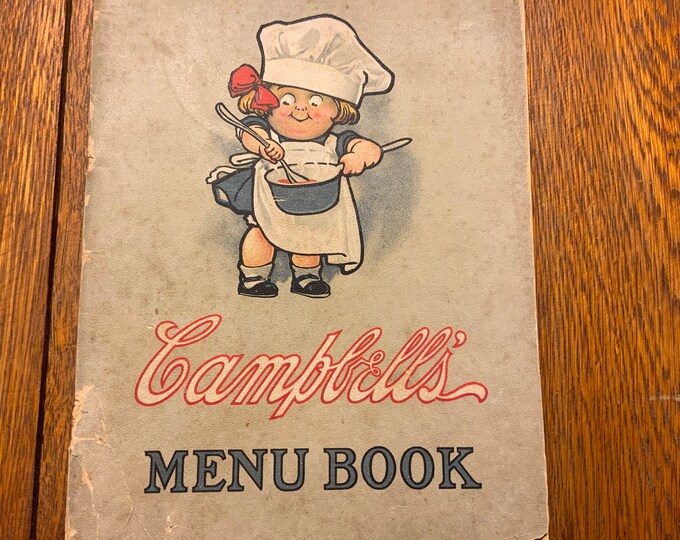 1908 Campbells Menu Book Paper Back - Etsy