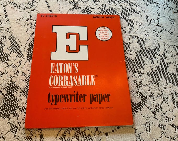 Vintage Elton’s Corrasable Typewriter Paper - Etsy