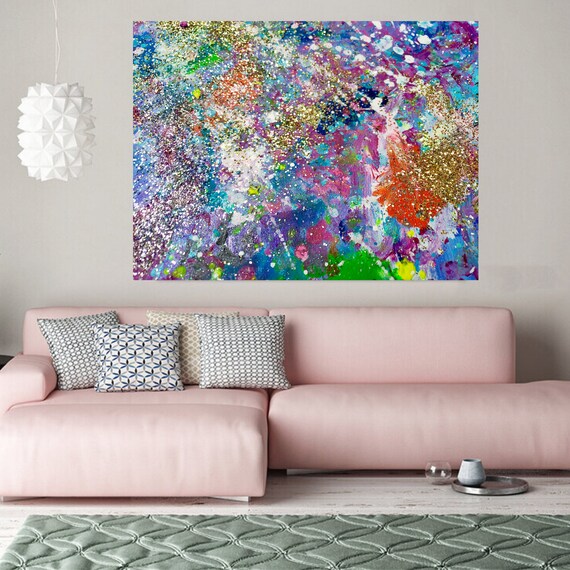 Paint Splatter Canvas Art