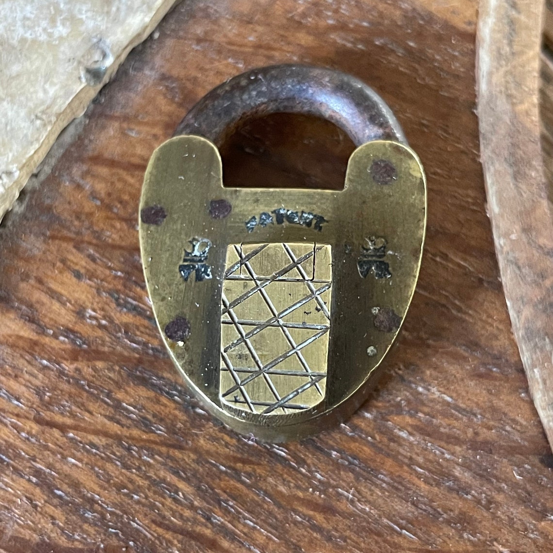 Fabulous Unusual Victorian Brass Padlock - C1860s - No Key - Etsy
