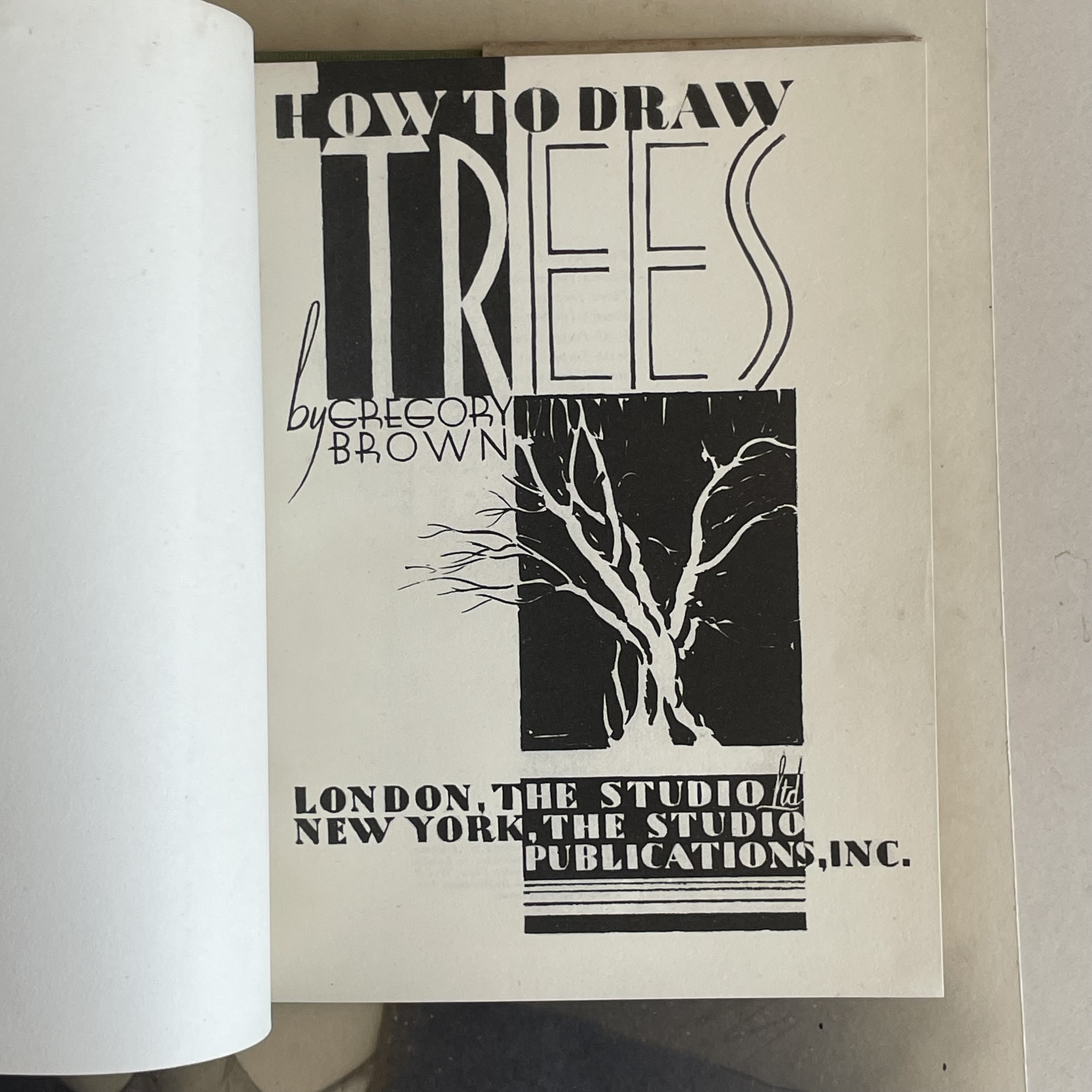 Vintage Book - How to Draw Trees by Gregory Brown - Published by the ...