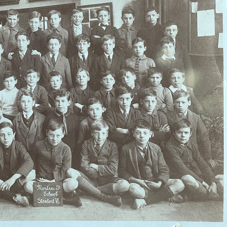 Antique Photograph School Class Photo Montem Street School - Etsy