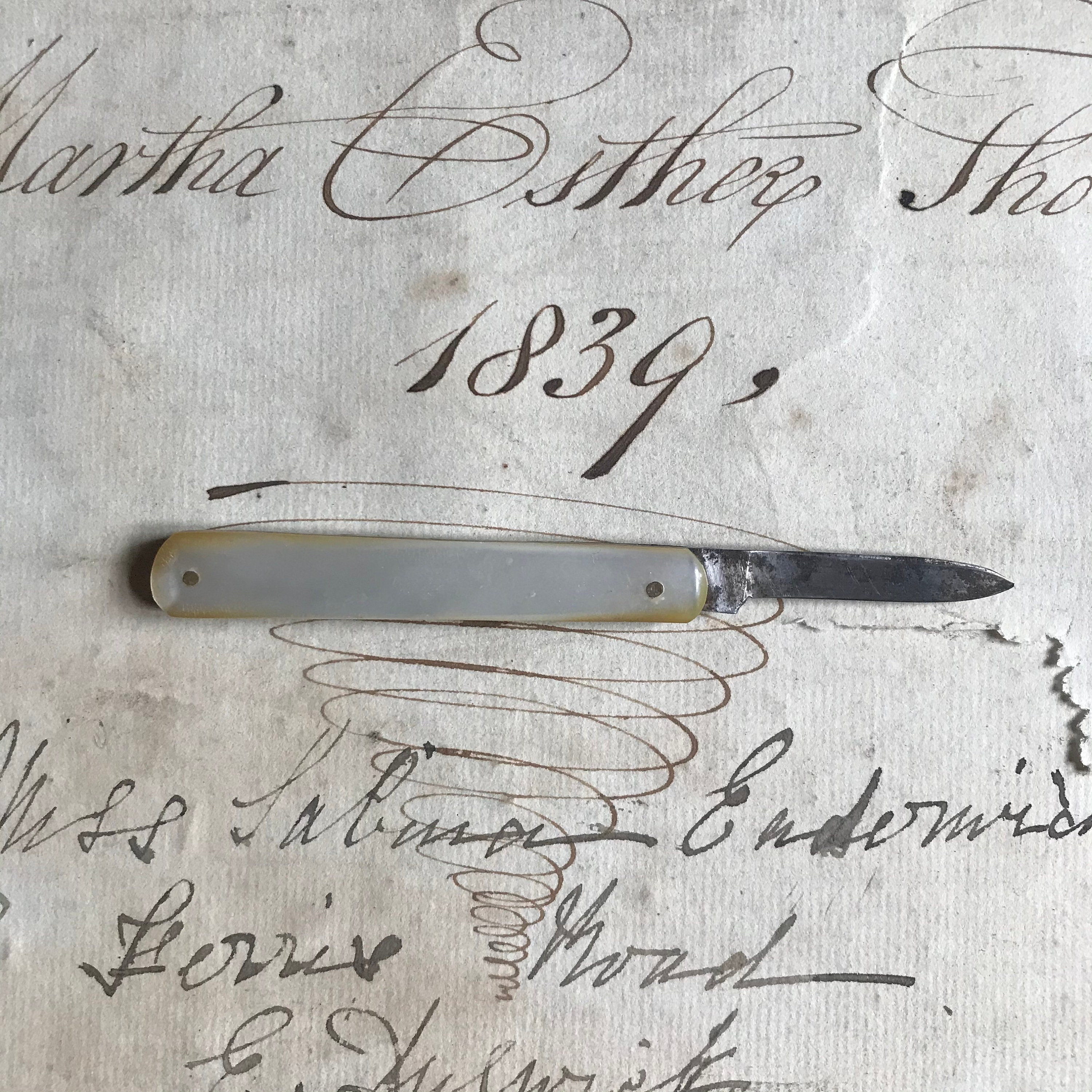 Antique Penknife Quill Knife Nib Cutter James Dewsnap Made - Etsy