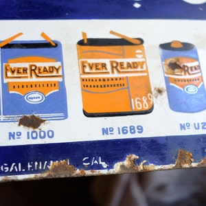 Old Ever Ready Batteries Antique Vintage Enamel Advertising Sign - Etsy