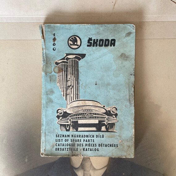 Vintage Book Skoda Octavia Katalog 1960 Spare Parts Catalogue Etsy