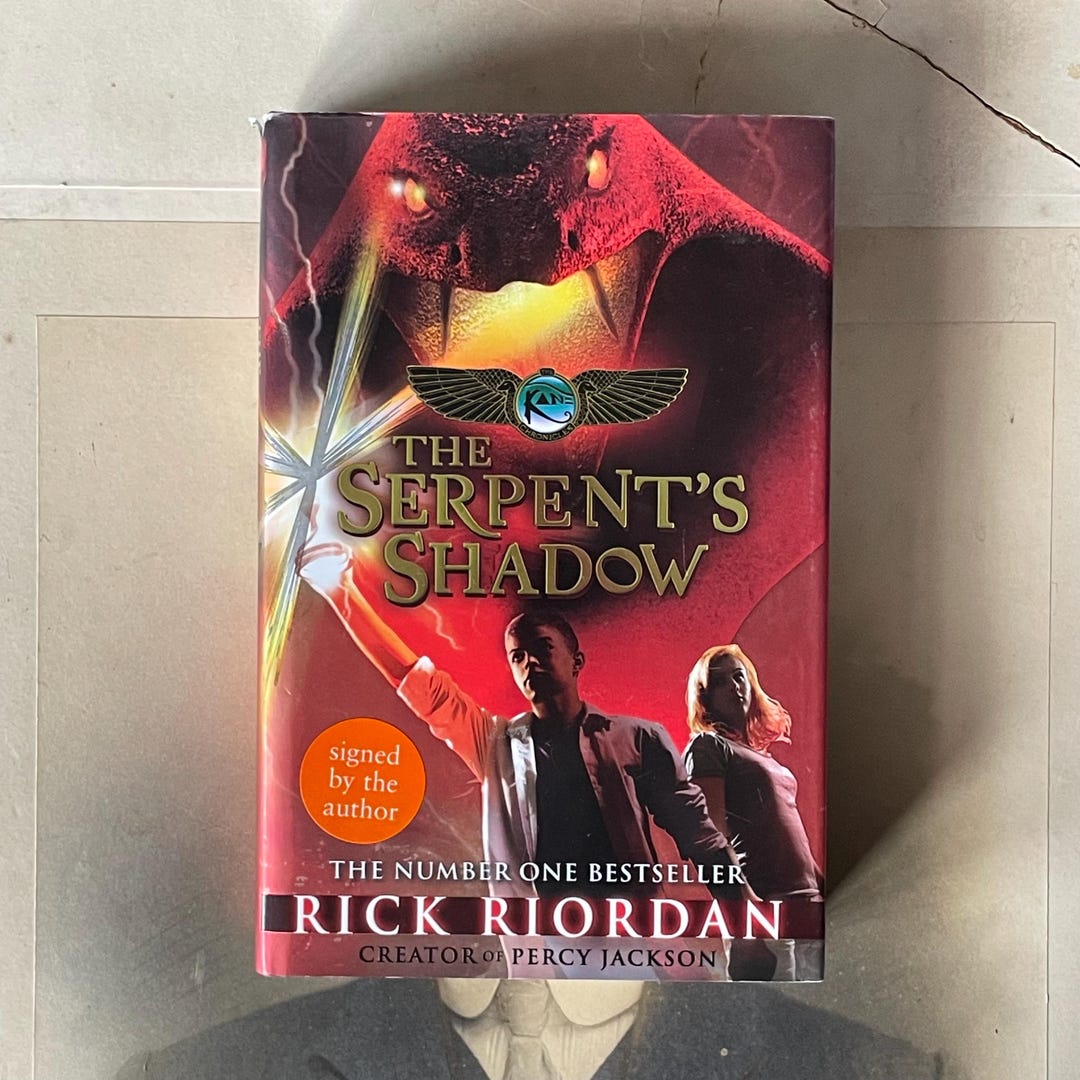 Vintage Book - the Serpent’s Shadow by Rick Riordan Published by Puffin ...