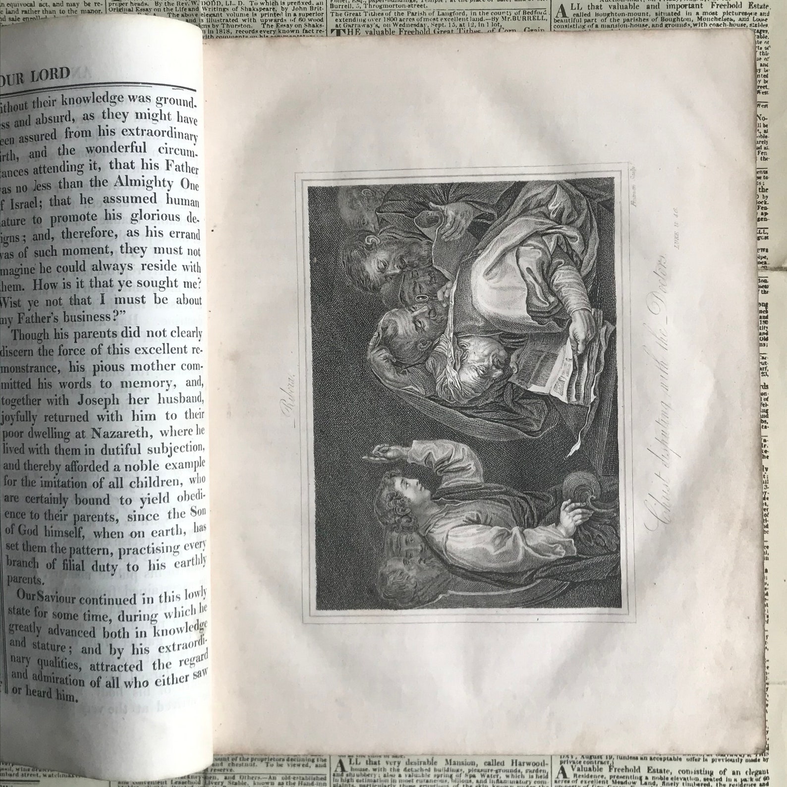 Antique Book - the Life of Our Lord & Saviour Jesus Christ - C1832 ...