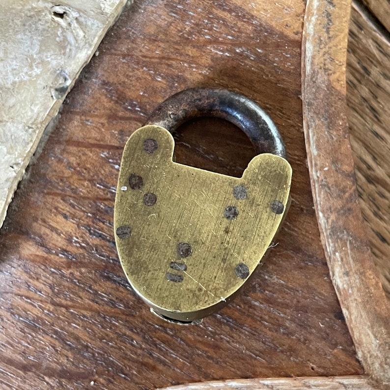 Fabulous Unusual Victorian Brass Padlock - C1860s - No Key - Etsy