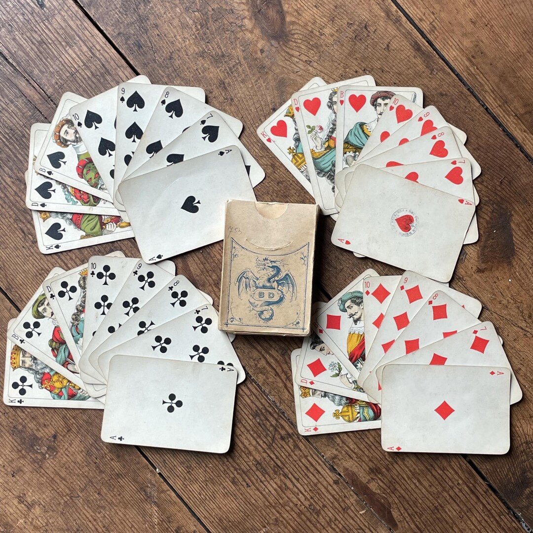Antique Set of Frankfurt Dondorf Piquet Playing Cards C1890 - Rare - Etsy
