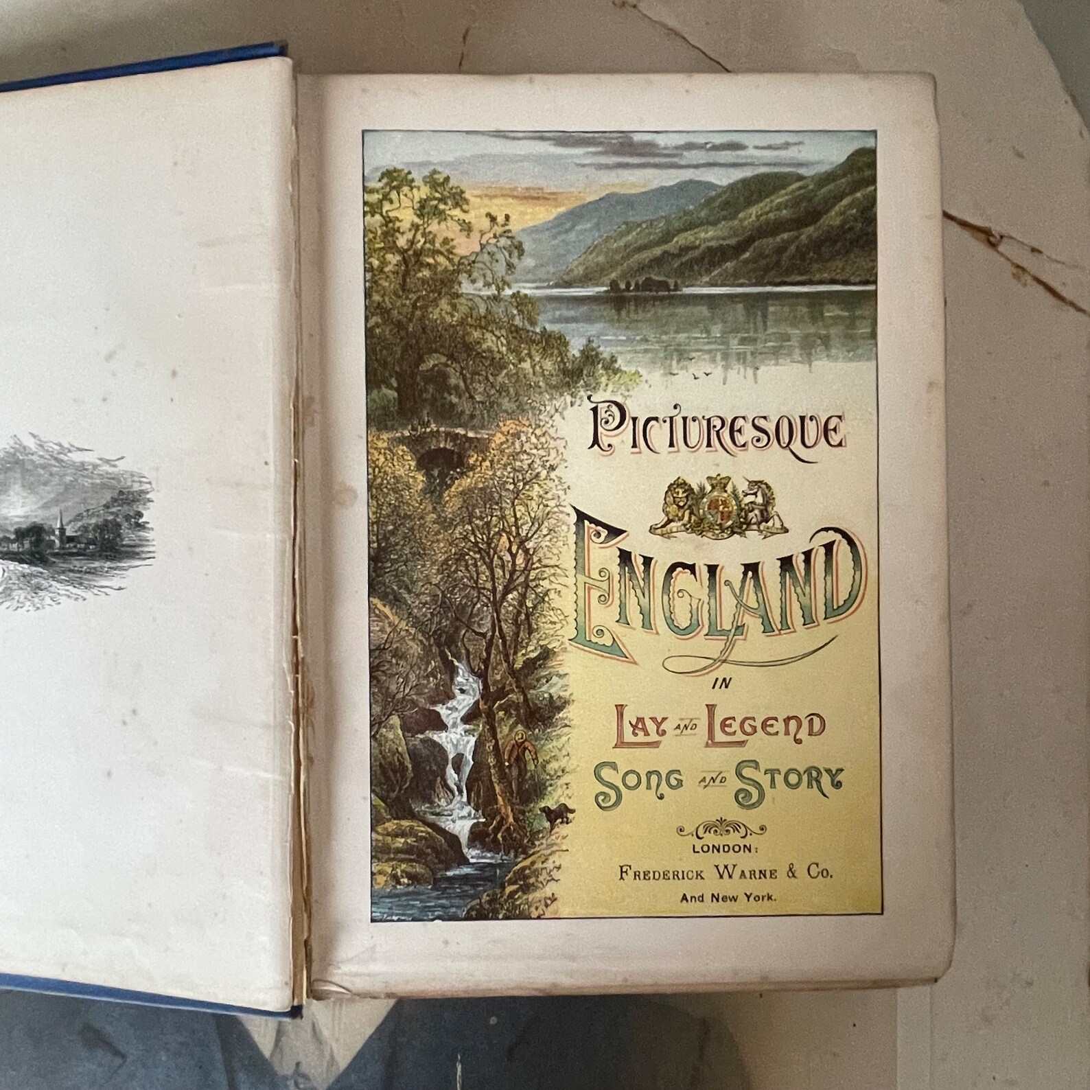 Antique Book - Picturesque England: Landmarks and Historic Haunts, in ...