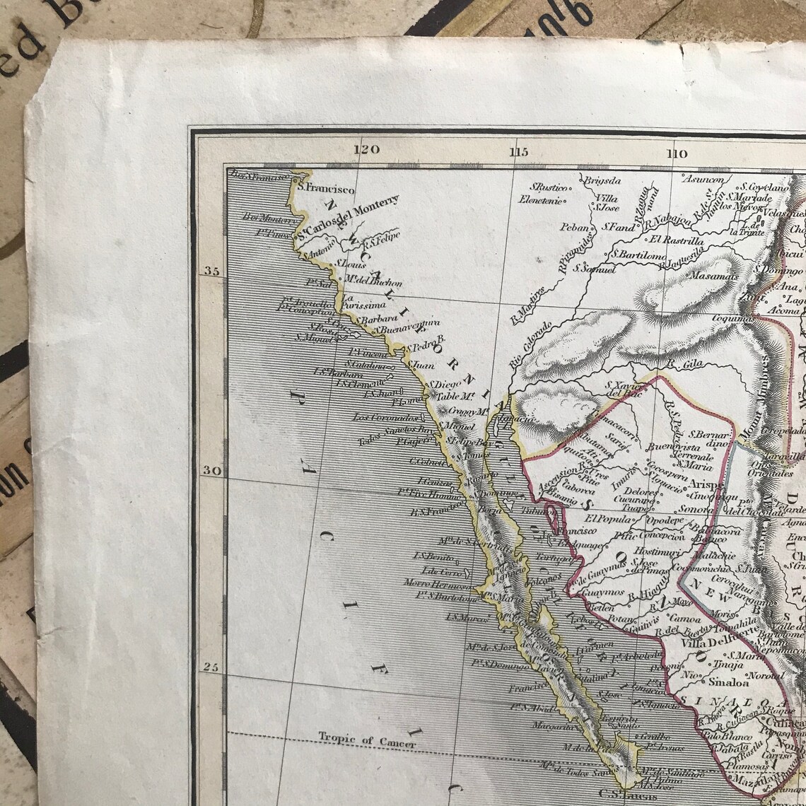 Antique Map of Mexico 1831 - Etsy