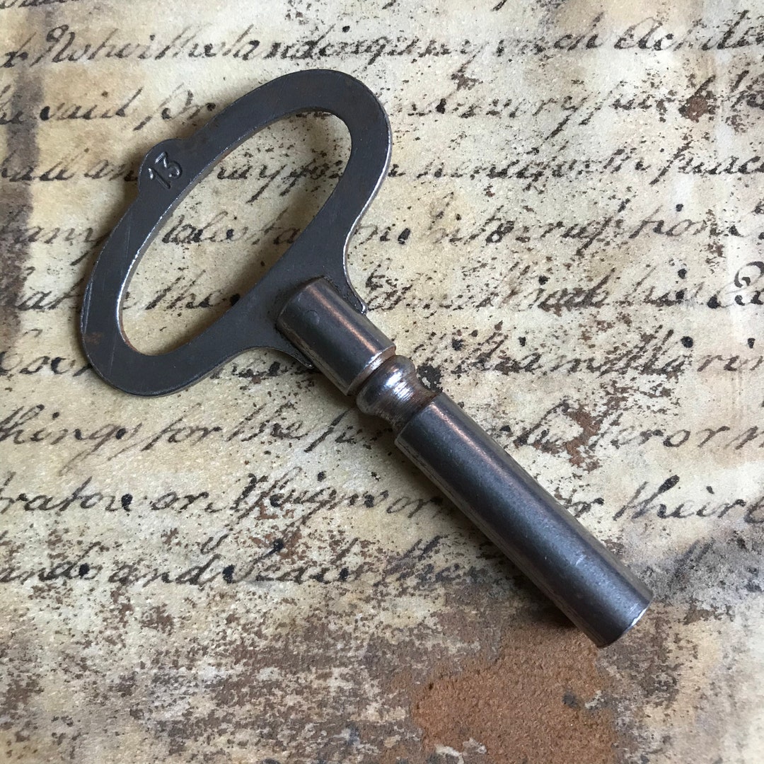 Antique Steel Popular Progress Clock Key - Size 13 - Etsy