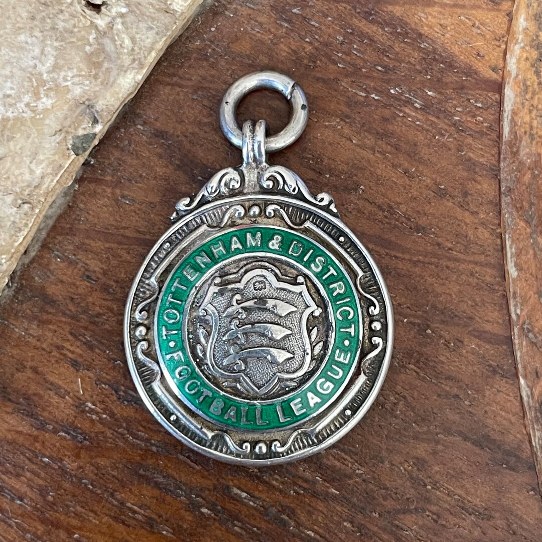 Antique Sterling Silver Medallion Watch Fob - Tottenham & District ...