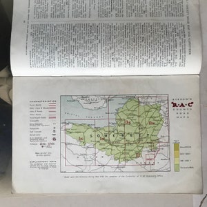 Antique Book - the RAC Country Road Map & Gazetteer England and Wales ...