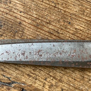 Vintage Wiss Inlaid Scissors 20 - Industrial Shears - Made in USA ...