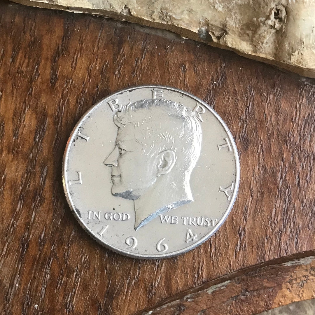 Vintage President Kennedy Silver Half Dollar 1964 - Etsy