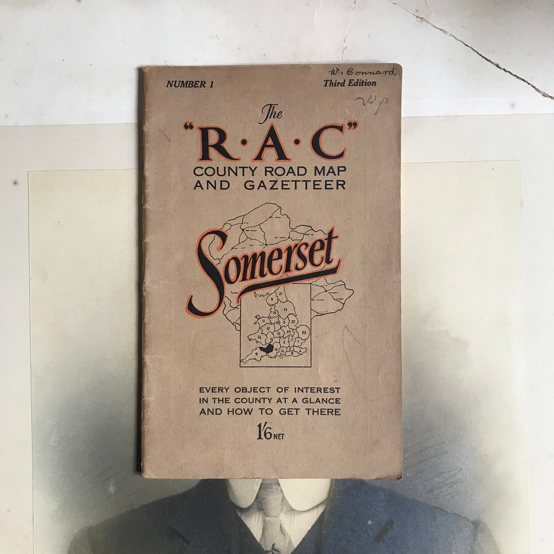 Antique Book - the RAC Country Road Map & Gazetteer England and Wales ...