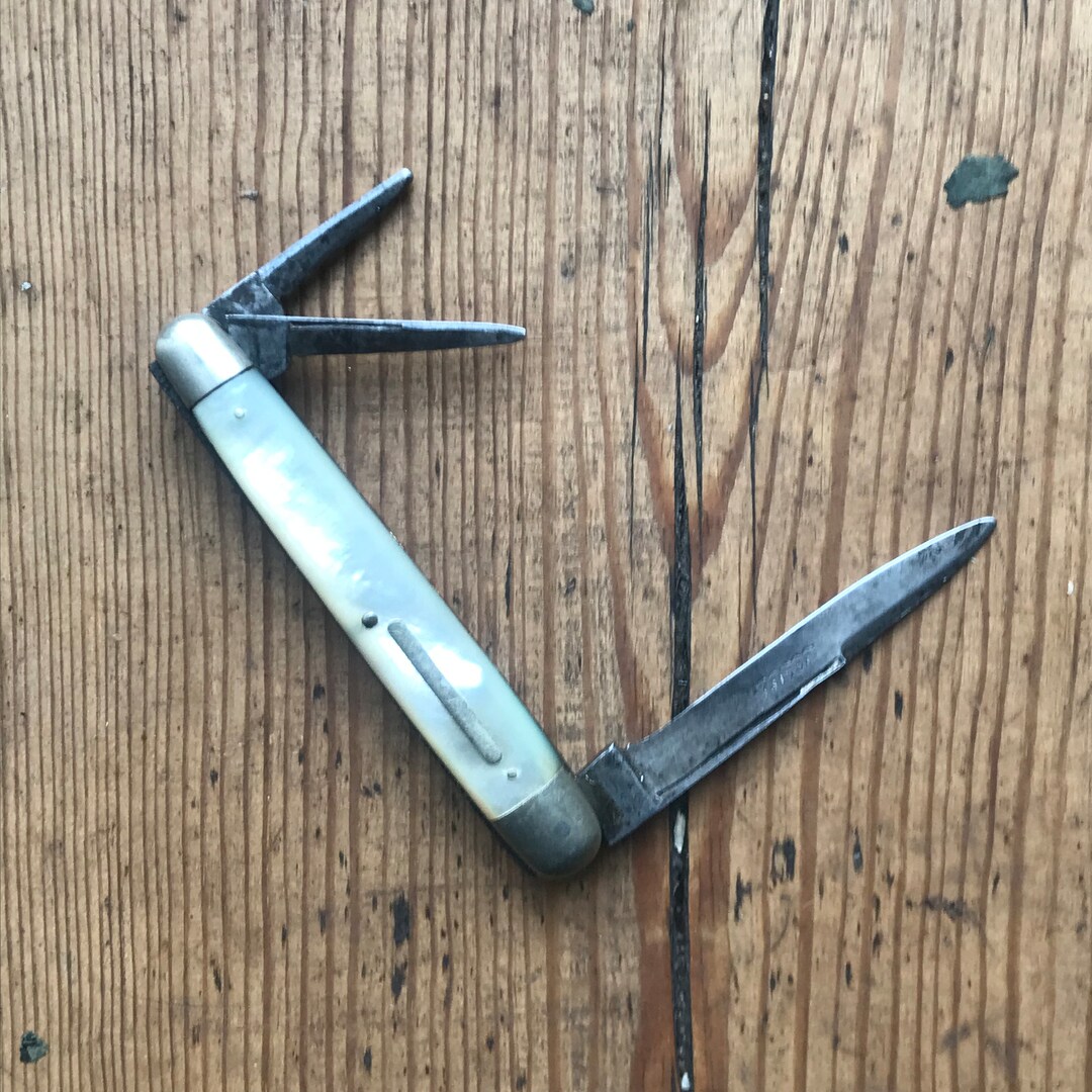 Antique Penknife - Spear Point Blafe, Quill Knife, Nib Cutter - Henry ...