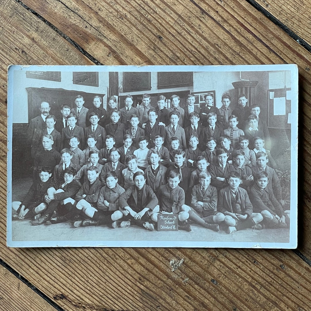 Antique Photograph - School Class Photo Montem Street School London ...