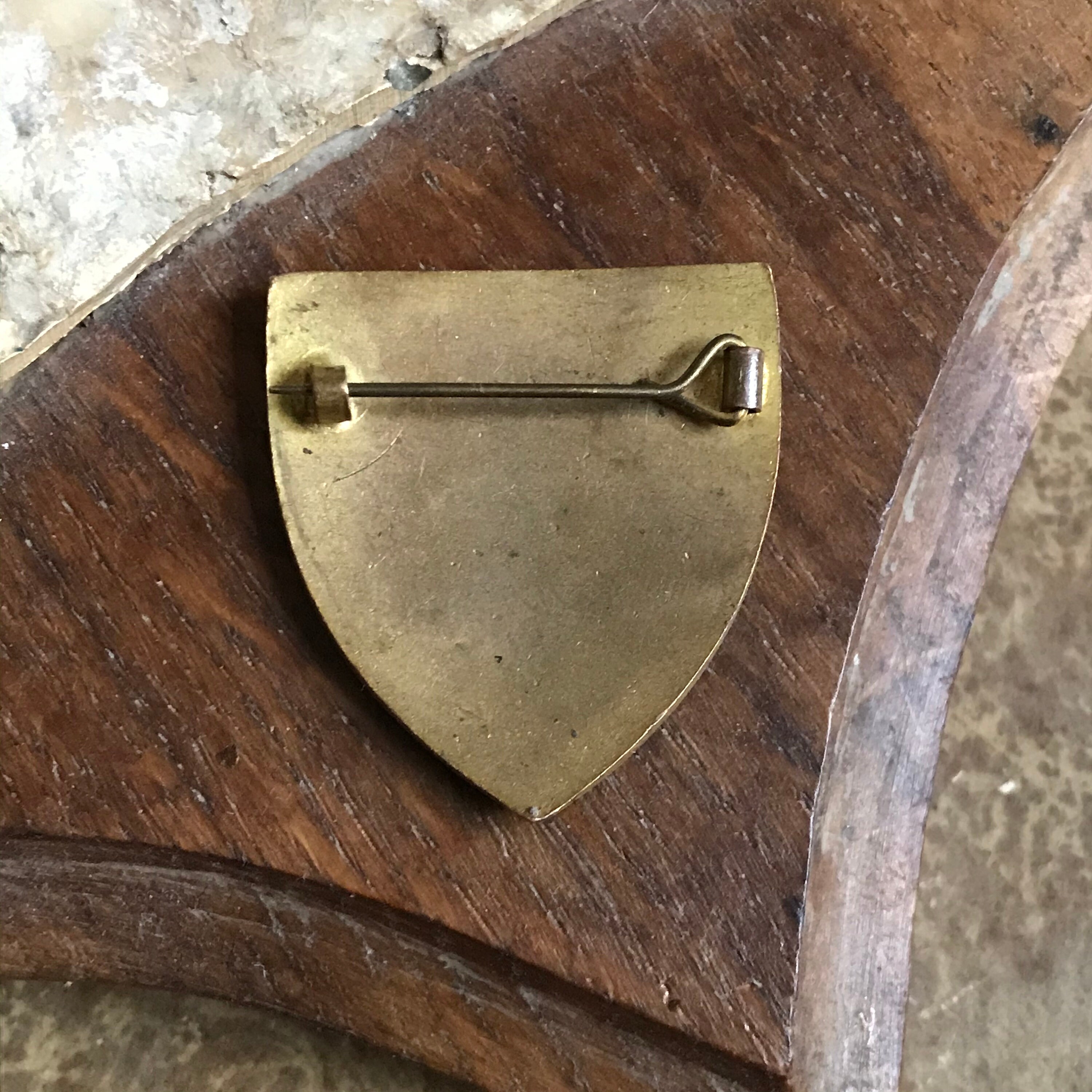 Vintage Gold Tone Prefect Badge Enamel Shield Pin Brooch | Etsy