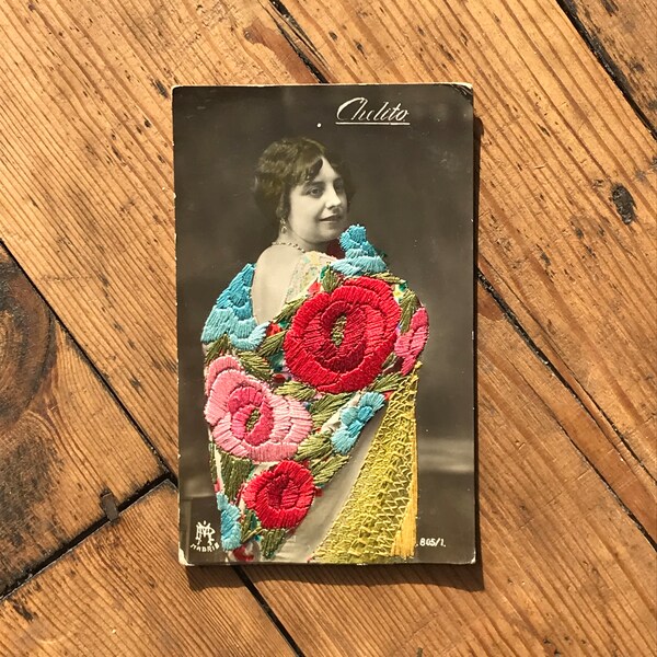 Embroidered Postcard - Etsy