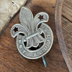 Antique Silver Tone Boy Scouts Hat Badge - - Etsy