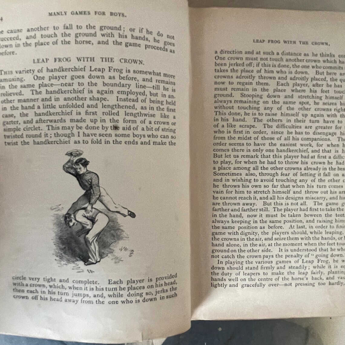 Antique Book - Manly Games for Boys by Captain Rawdon Crawley Published ...