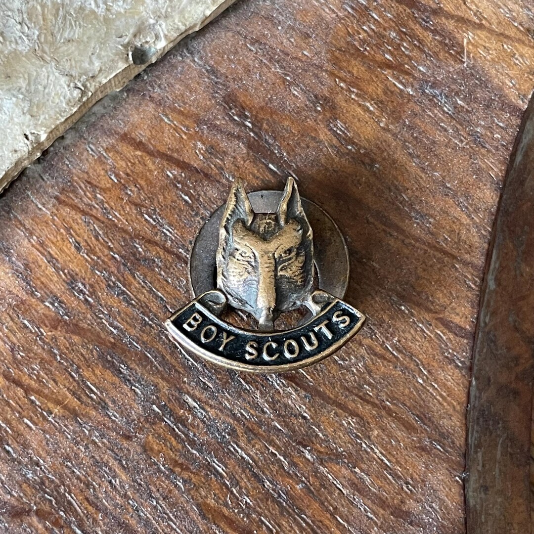 Vintage Gold Tone Boy Scouts Enamel Brooch Lapel Badge - Etsy