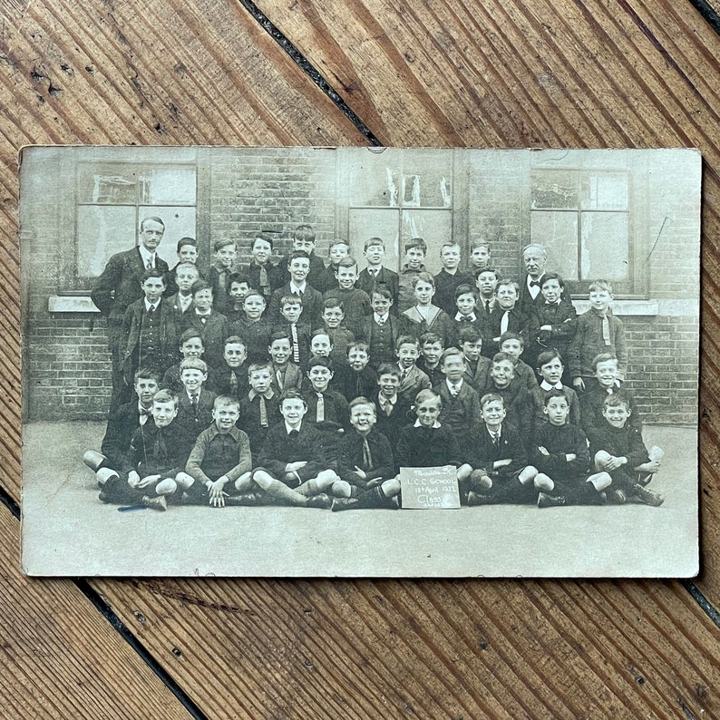 Antique Photograph School Class Photo Montem Street School - Etsy