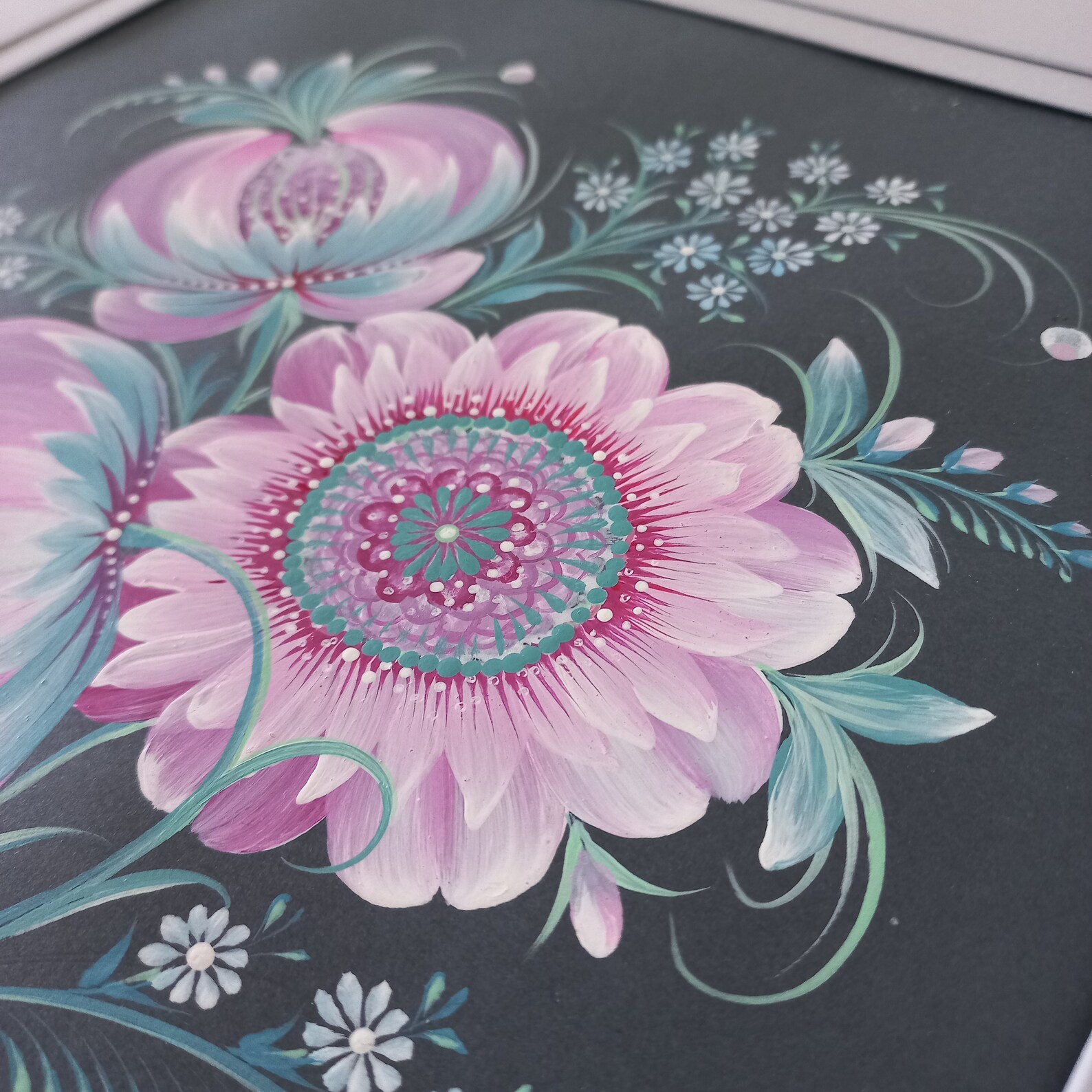 Original PAINTING 16x12 on Hard Paper Framed in - Etsy