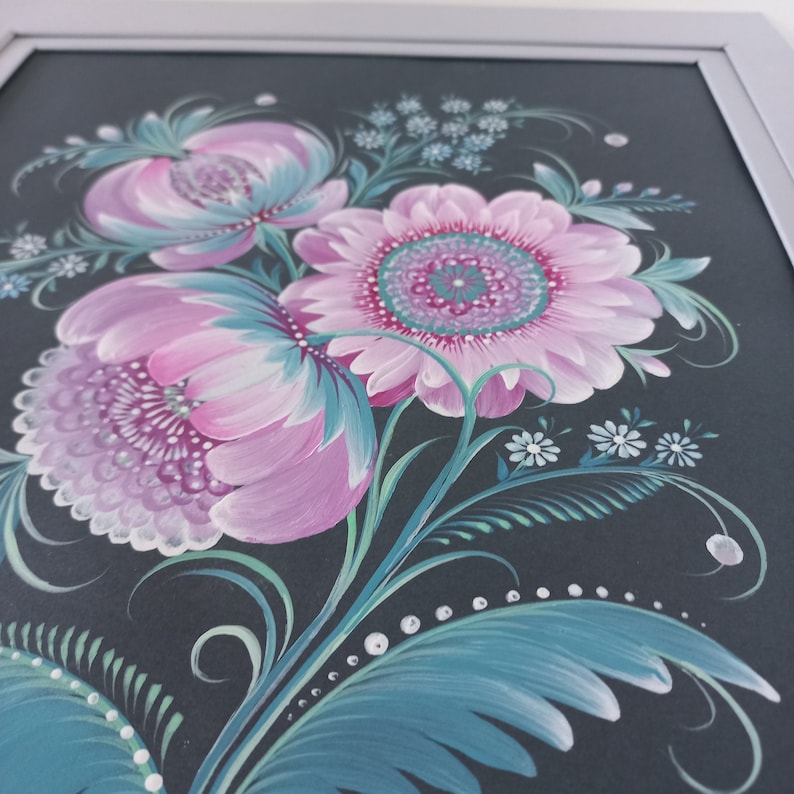 Original PAINTING 16x12 on Hard Paper Framed in - Etsy