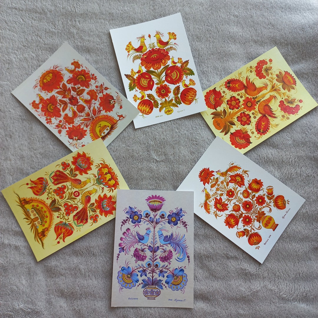 6 Postcards - FAMILY TREE Set - Etsy