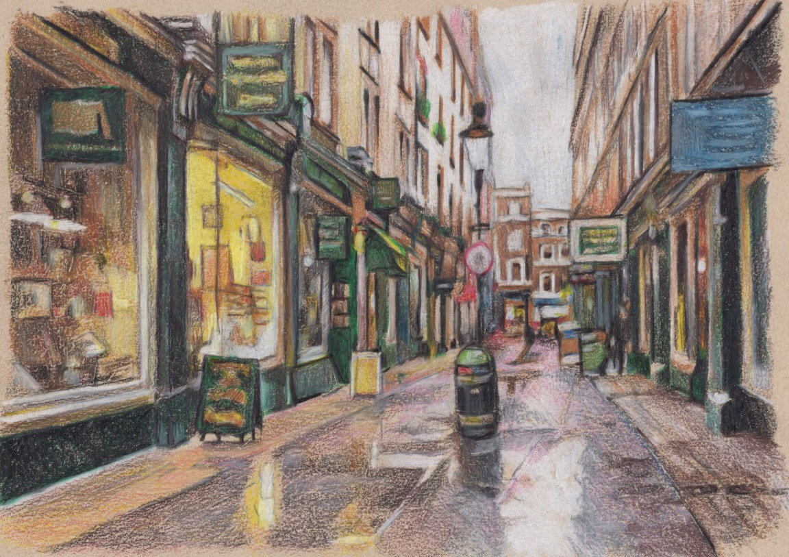 Street Pencil Drawing