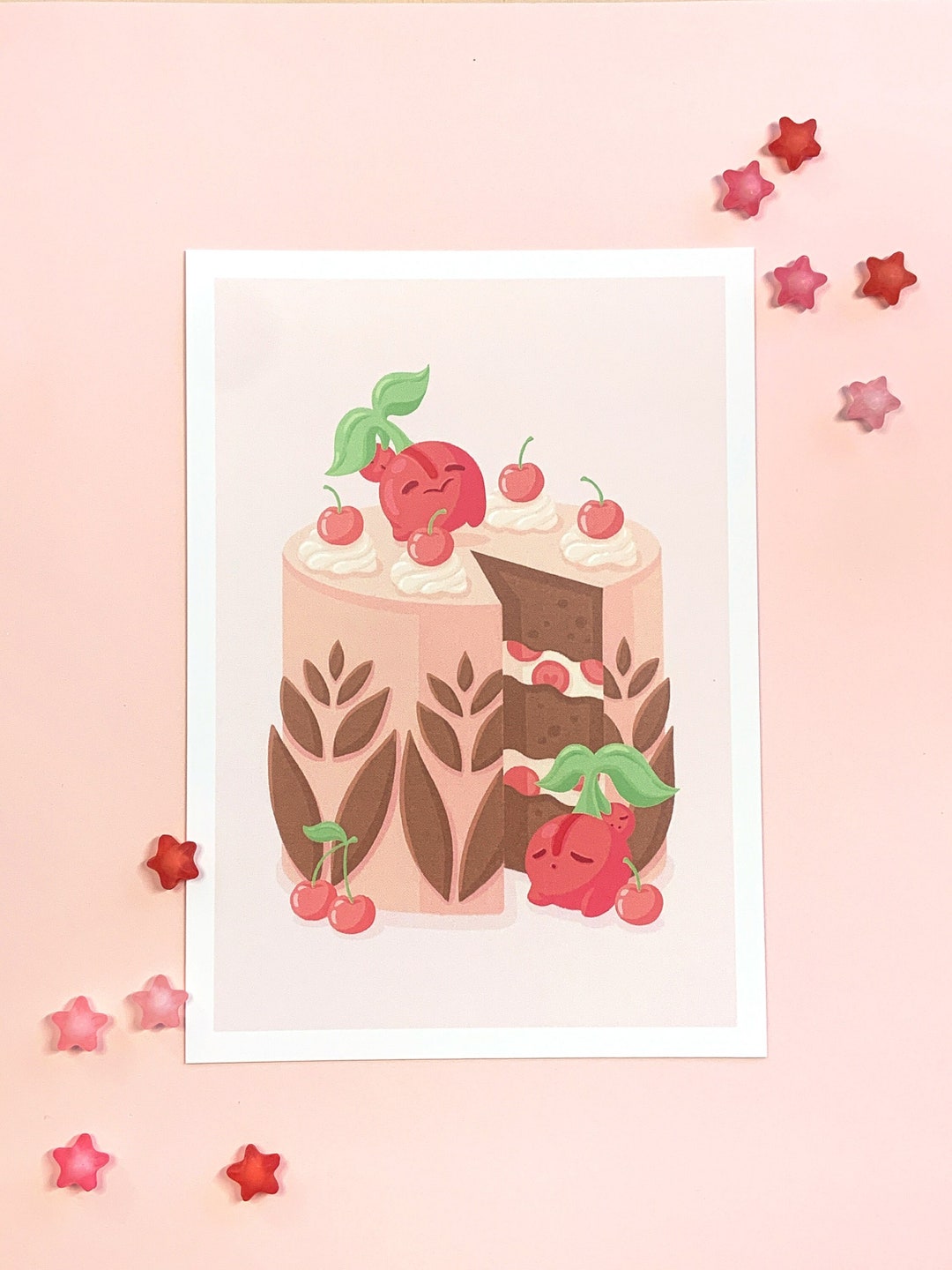 Print Pokemon Sweet Treats Cherubi Cherry Black Forest - Etsy