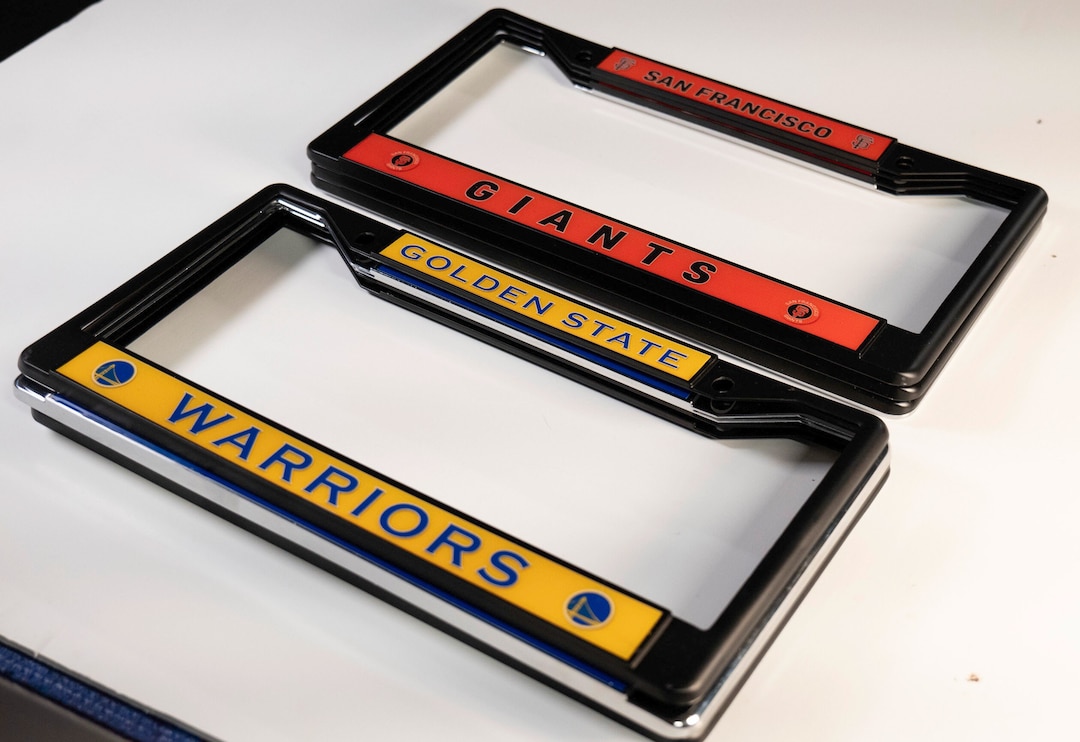 Custom License Frame Metal and Epoxy - Etsy