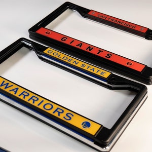 Custom License Frame - Metal and Epoxy - Etsy