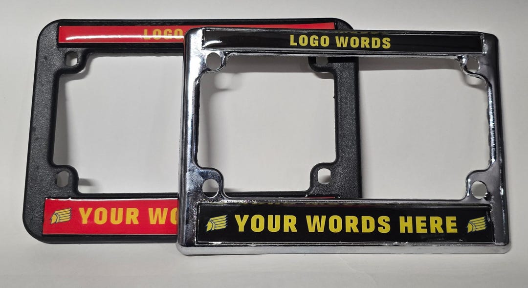 Motor Cycle License Plate Frame - Etsy