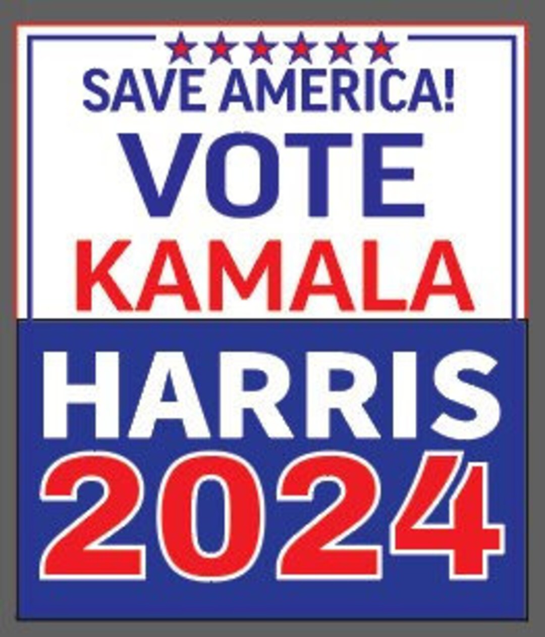 Kamala for President Decal 3x4 Rectangle Water Proof Vinyl - Etsy