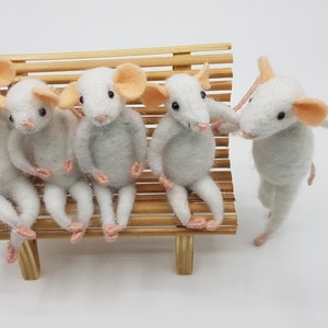 Quilted Felted Wool Mouse. - Etsy