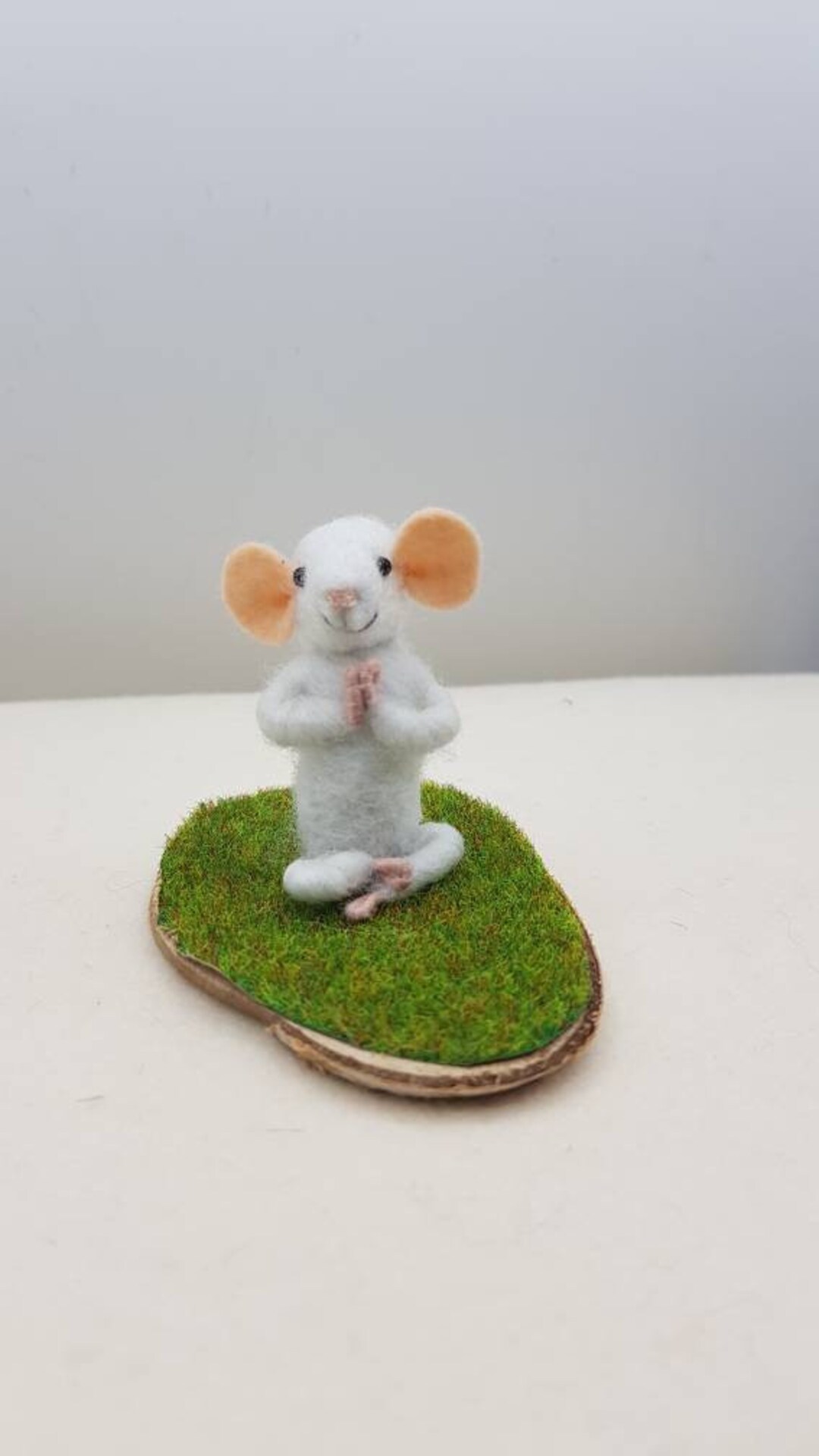 Felted Wool Yogi Mouse – Lotus Pose – Meditation and Gentleness ...