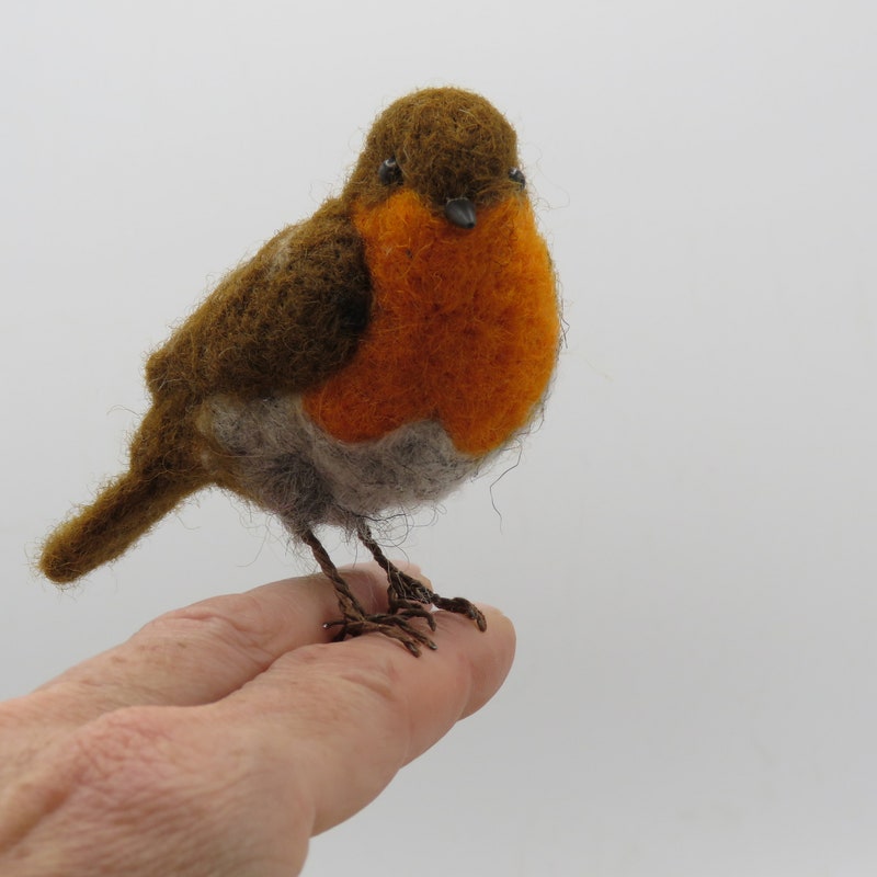 Needle Felted Robin - Etsy