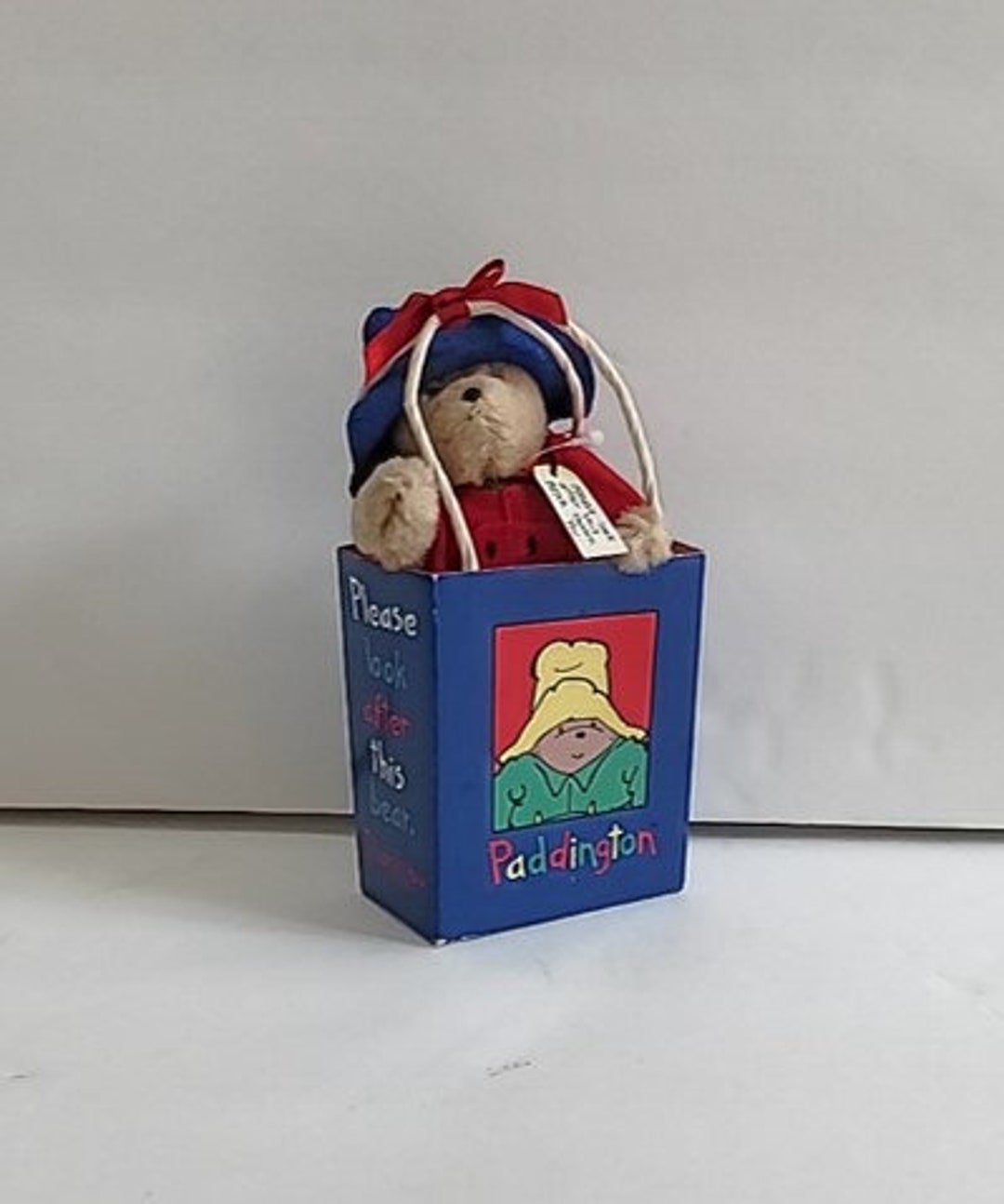 Paddington Bear 5 Miniature in Gift Bag, 1998 Eden Toys Miniature 5 Paddington Bear With Tag in ...