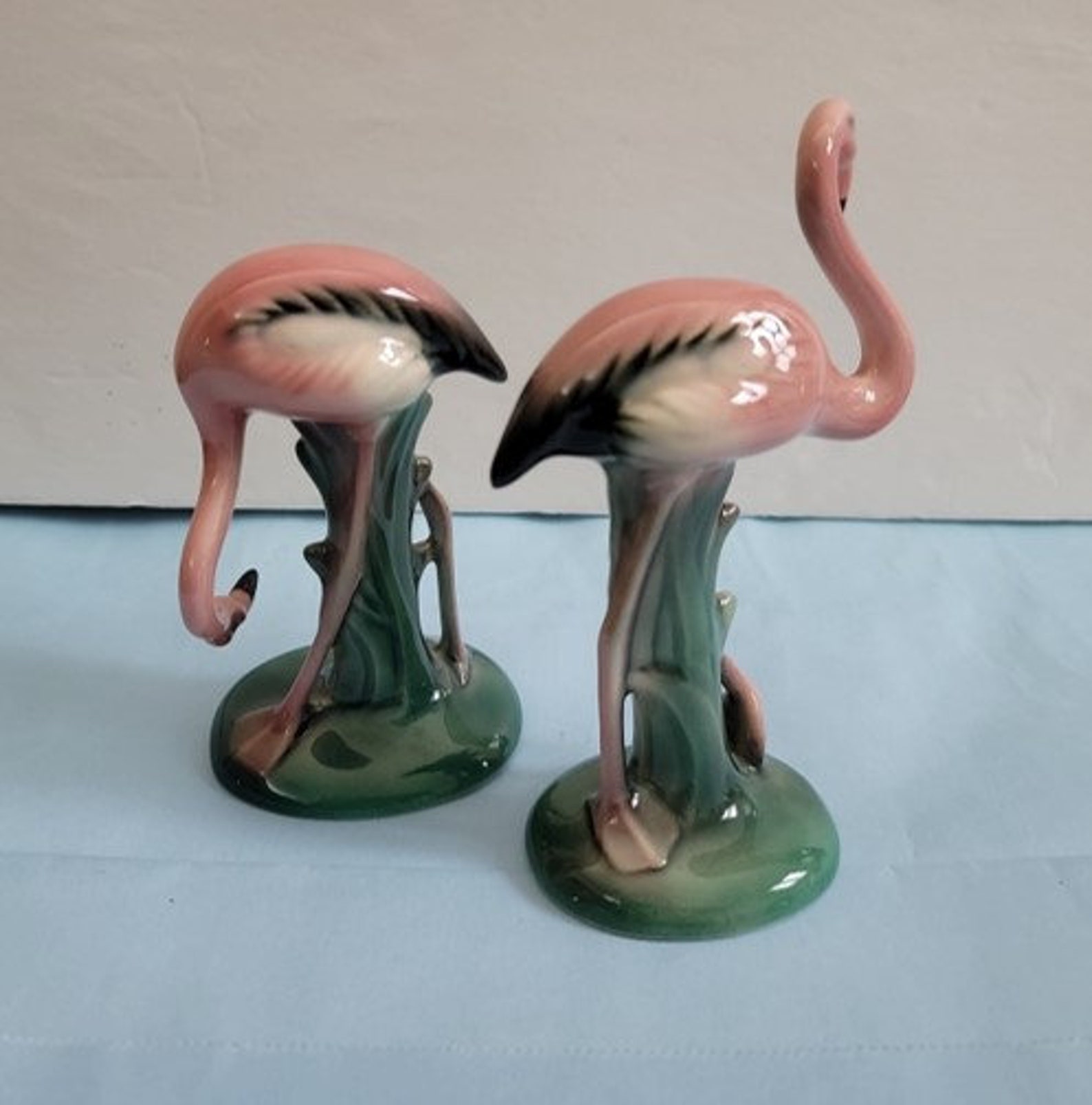 Will George MCM 1940's Flamingos Porcelain Figurine, 2 Bent Neck Curved ...