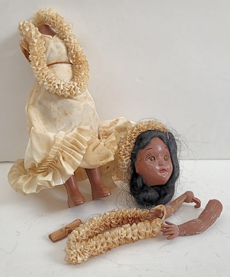 Hawaiian 1950's Bridal Doll Disassembled, Vintage Hawaii Wedding Doll ...