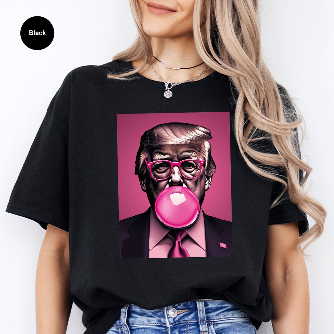 Pink Sun Glasses Trump Bubble Gum Tshirt, Trump Won 2024 Shirt, Trump ...
