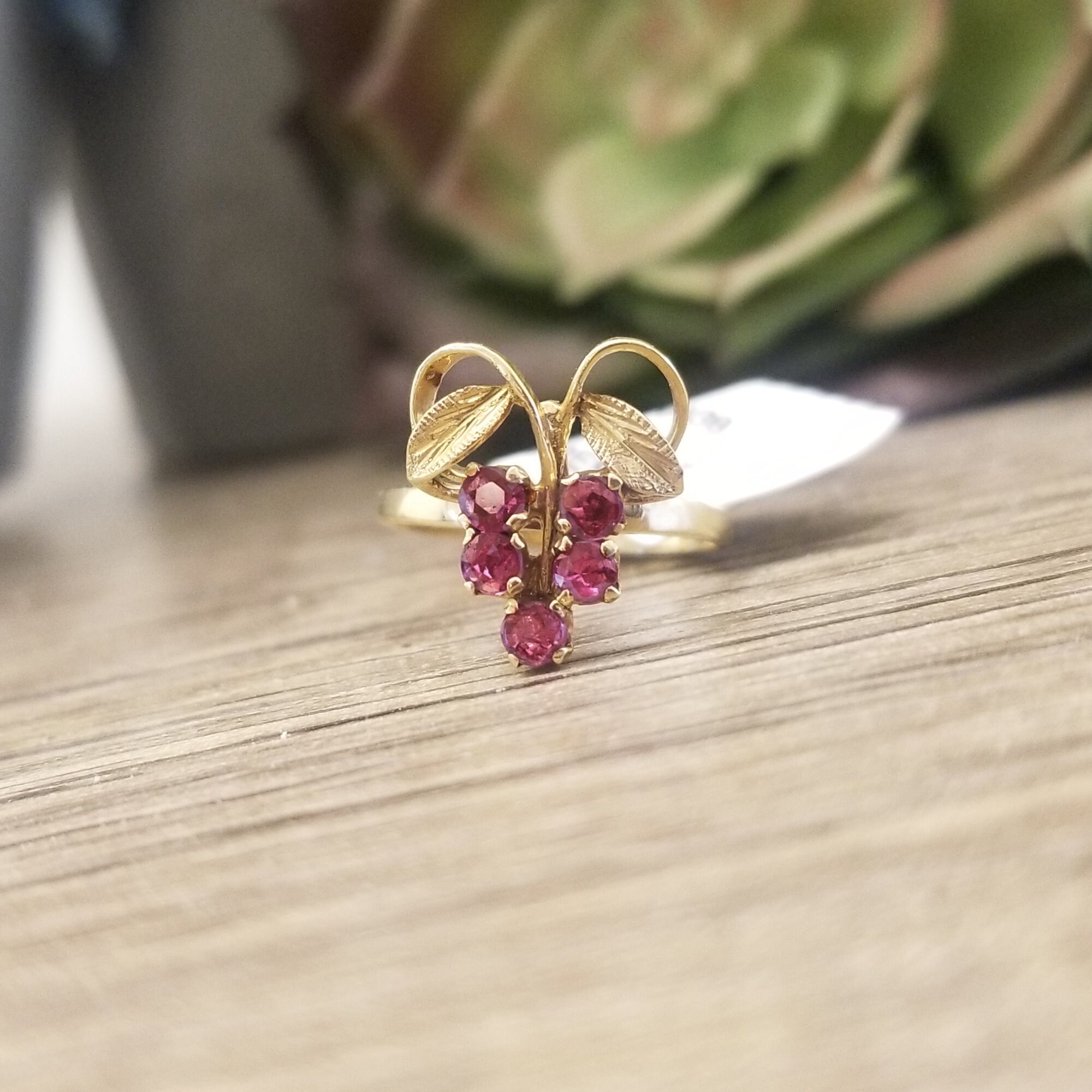 Vintage Grape Ring - Etsy