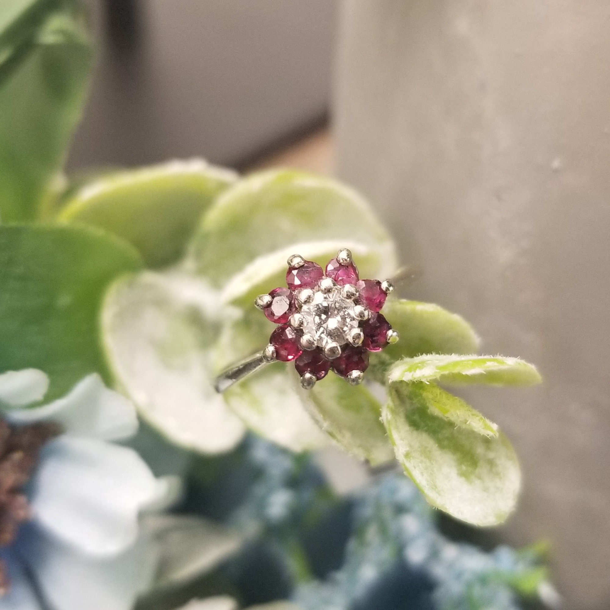 Ruby and Diamond Ring - Etsy