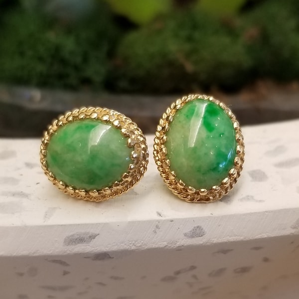 Jade Earrings - Etsy