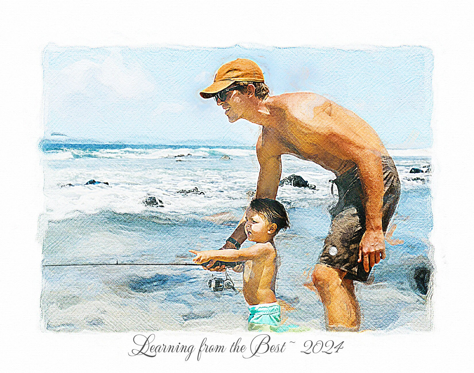 Personalized Cards: Custom Family Portrait Created From Your Favorite ...
