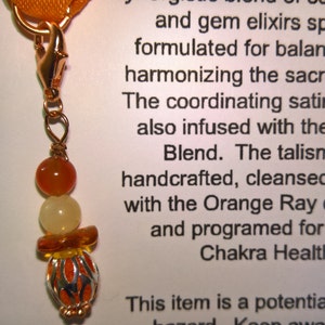 Sacral Chakra Balancing Talisman - Etsy